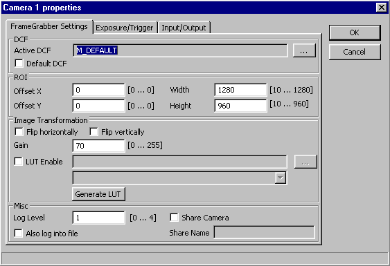 Matrox Mil9 AreaScan